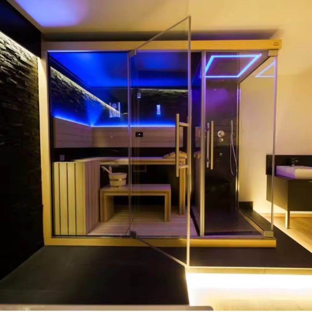 Indoor Bathroom Steam Shower Infrared Sauna Room — Advanced Bath and Spa